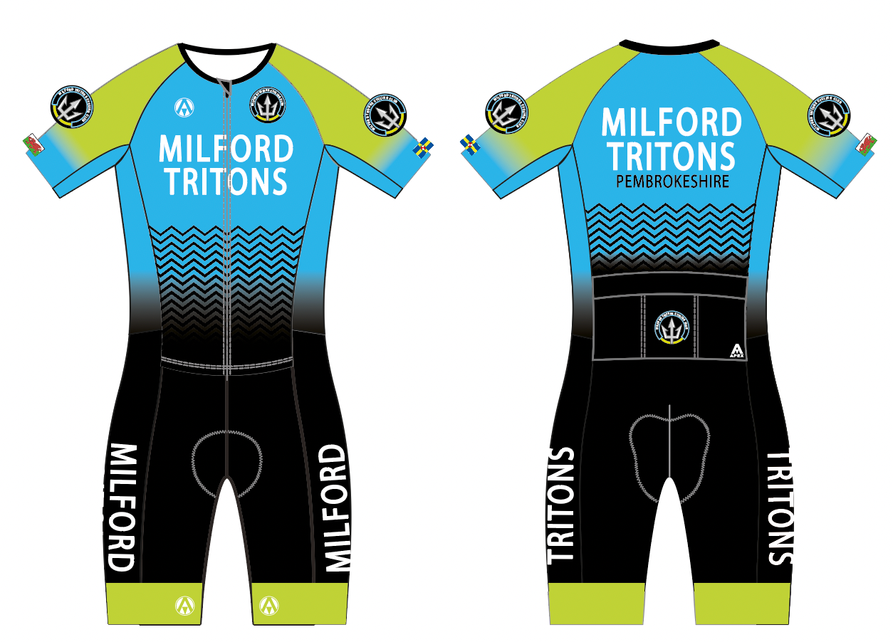 MILFORD TRITONS PRO ENDURANCE RACE SPEED TRI SUIT