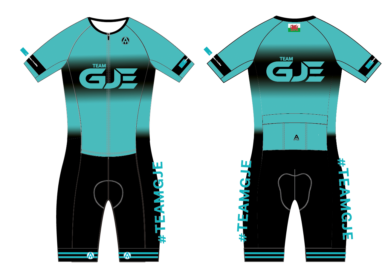 TEAM GJE PRO ENDURANCE RACE SPEED TRI SUIT