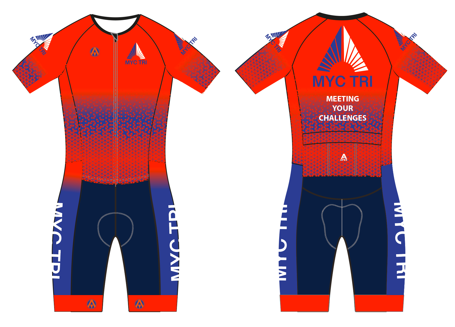 MYC TRI PRO ENDURANCE RACE SPEED TRI SUIT – apexcustomclothing