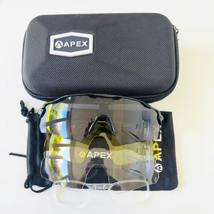 CAMBS FIRE TRI APEX ATTACK SUNGLASSES - BLACK / SMOKED LENS