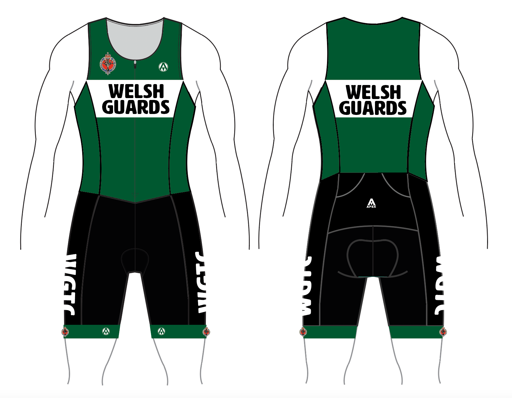 WELSH GUARDS TEAM TRI SUIT